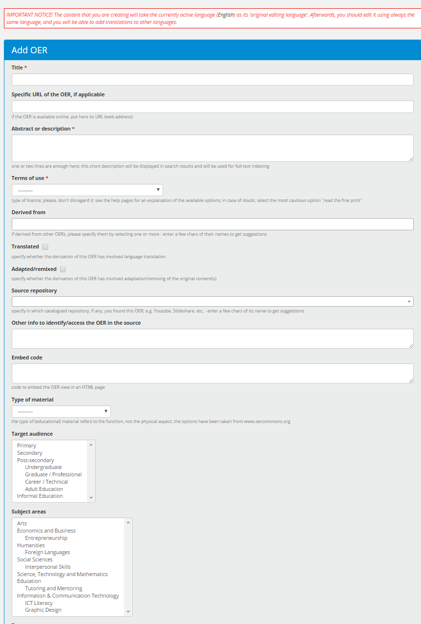 Cataloguing educational resources | WE-COLLAB